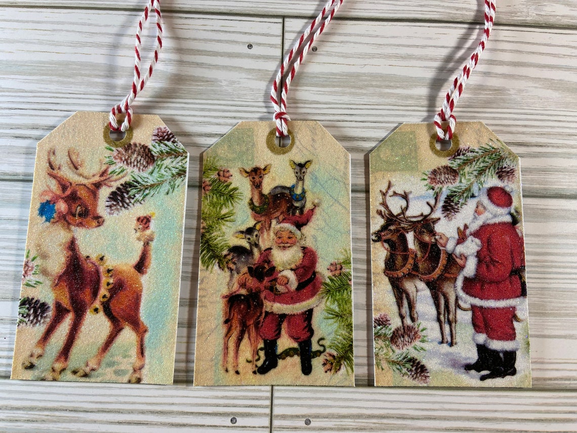 Christmas Gift Tag Set - Etsy