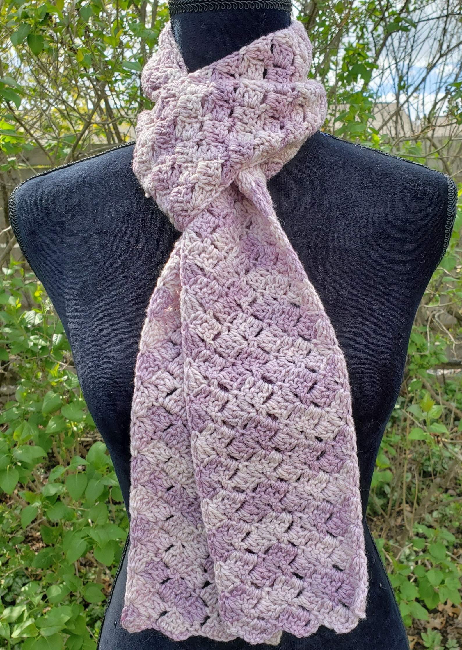 Fer Sure Crosshatch Crocheted Scarf - Etsy
