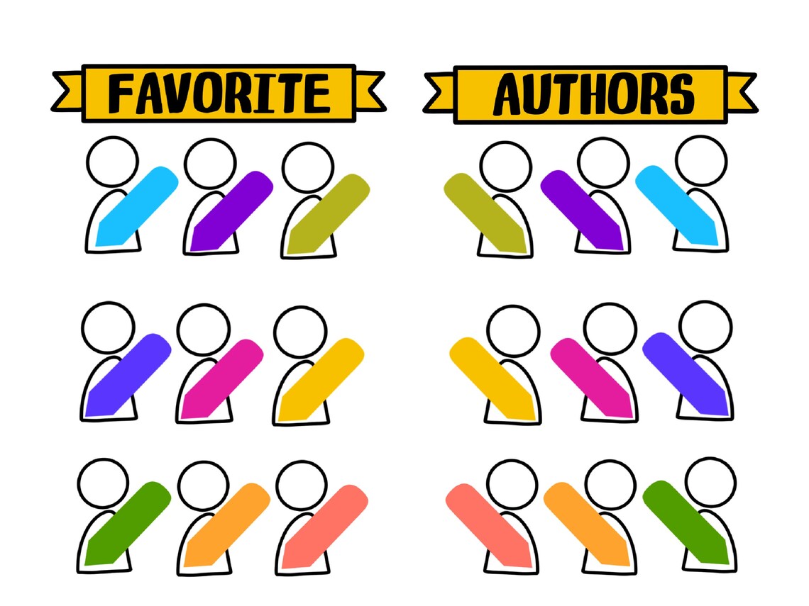 Reading Journal Tracker Pages PNG Files - Etsy