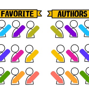 Reading Journal Tracker Pages PNG Files - Etsy