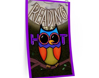 Reading is a Hoot - Etsy