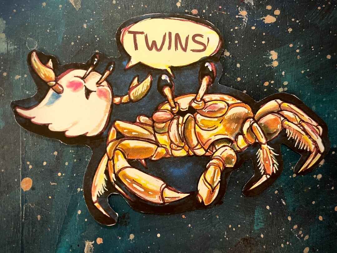 Ghost Crabs Twins Sticker Matte Waterproof Sticker 3.5 In - Etsy