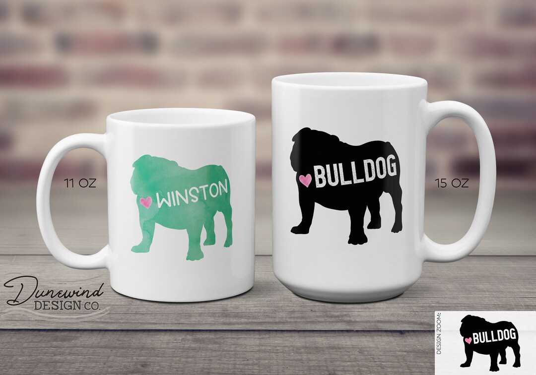 English Bulldog Mug, English Bulldog Coffee Cup, Bulldog Mom, Dog Owner ...