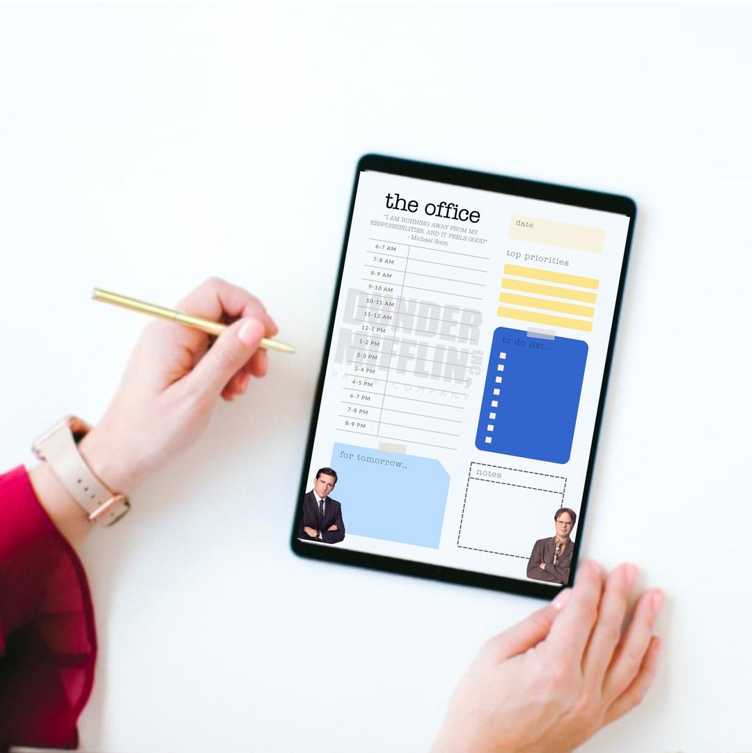 The Office Daily Planner, Printable Planner, Digital Planner Printable ...