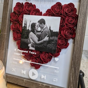 Personalized Spotify Shadow Box, Wife, Anniversary, Valentines Day ...