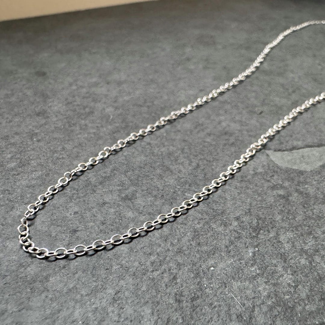 Sterling Silver Trace Chain: Every Day Silver Necklace - Etsy