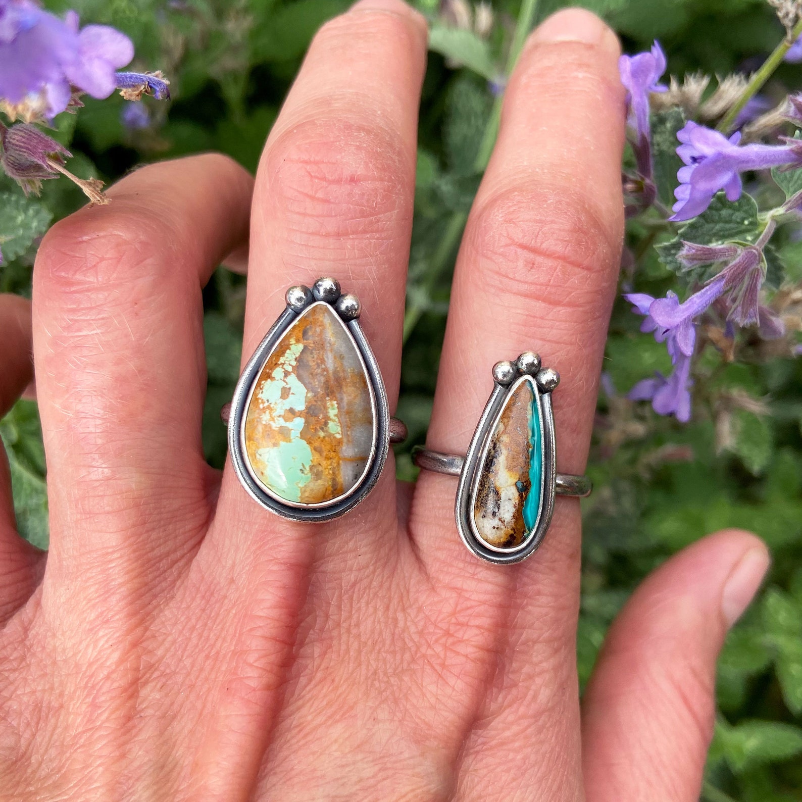 Royston Ribbon Turquoise Ring Made to Order Turquoise Ring - Etsy UK