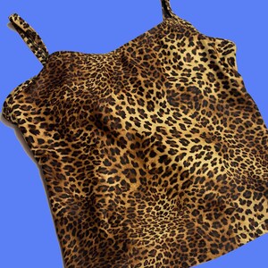 Leopard Print Bikini Tank / Tankini Bathing Suit Crop Top / - Etsy