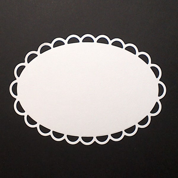 Scalloped Oval - Etsy