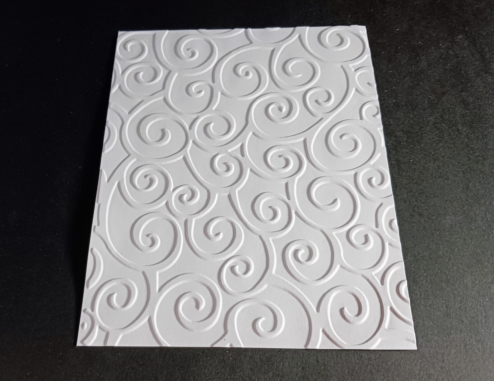 Embossed Swirls Card Front Card Topper Cardstock Paper - Etsy