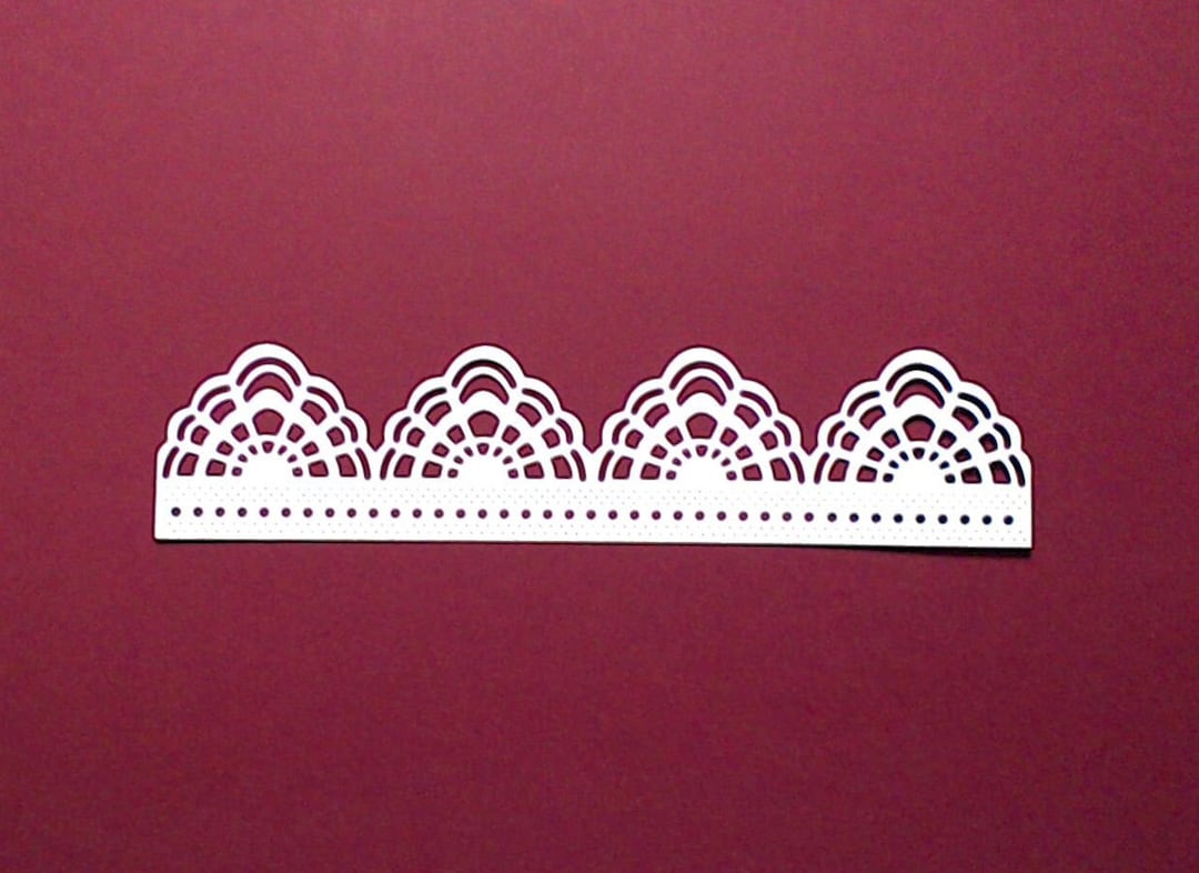 8 Lace Paper Border Die Cuts Card Making Scrapbook Embellishment - Etsy