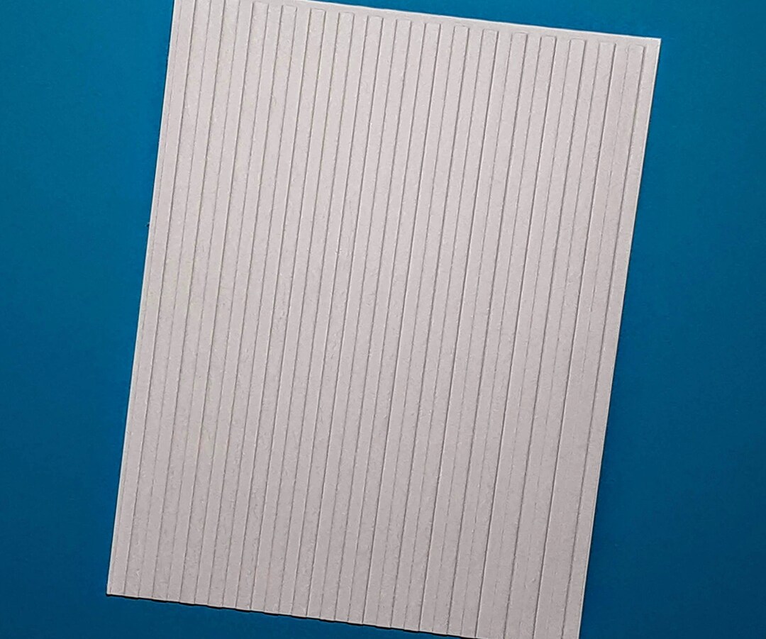 8 Embossed Stripe Pattern White Card Front, Card Topper, Cardstock ...