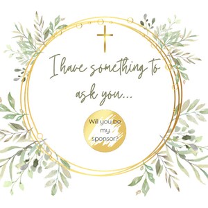 Confirmation Sponsor Proposal “will You Be My Sponsor?” Surprise ...