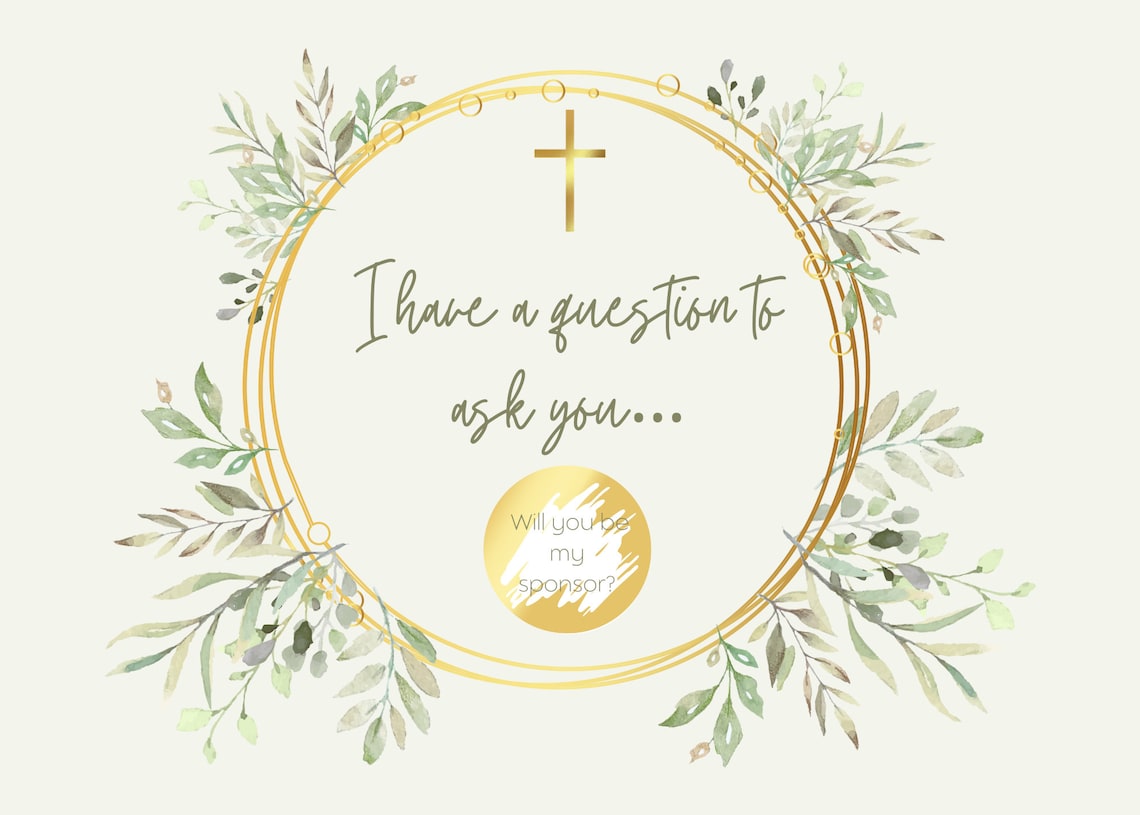 Confirmation Sponsor Proposal will You Be My Sponsor - Etsy
