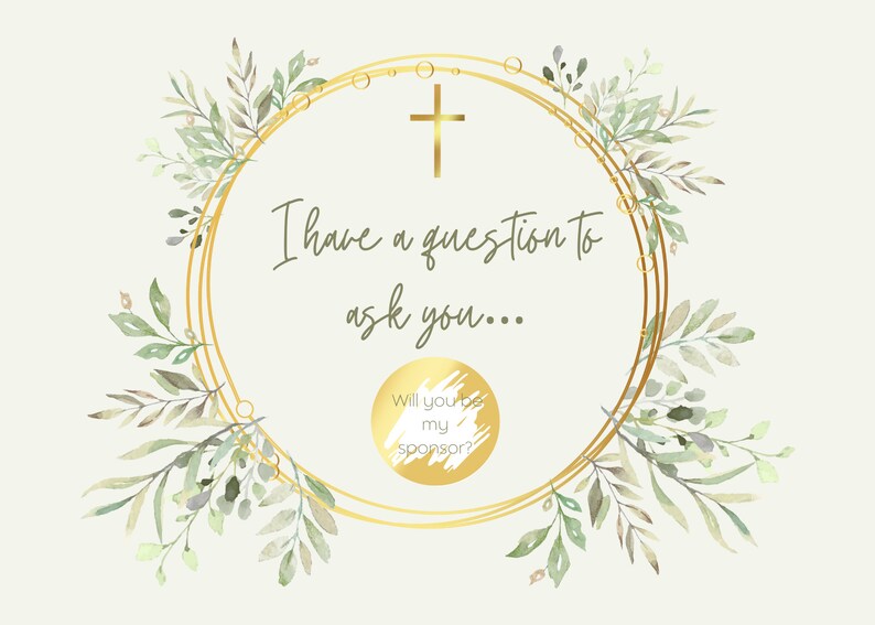 Confirmation Sponsor Proposal will You Be My Sponsor - Etsy