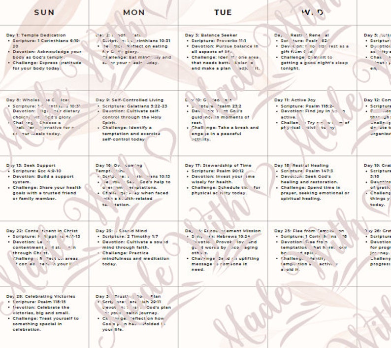 Taking Care of Your Temple Digital Devotional Journal With a 30-day ...