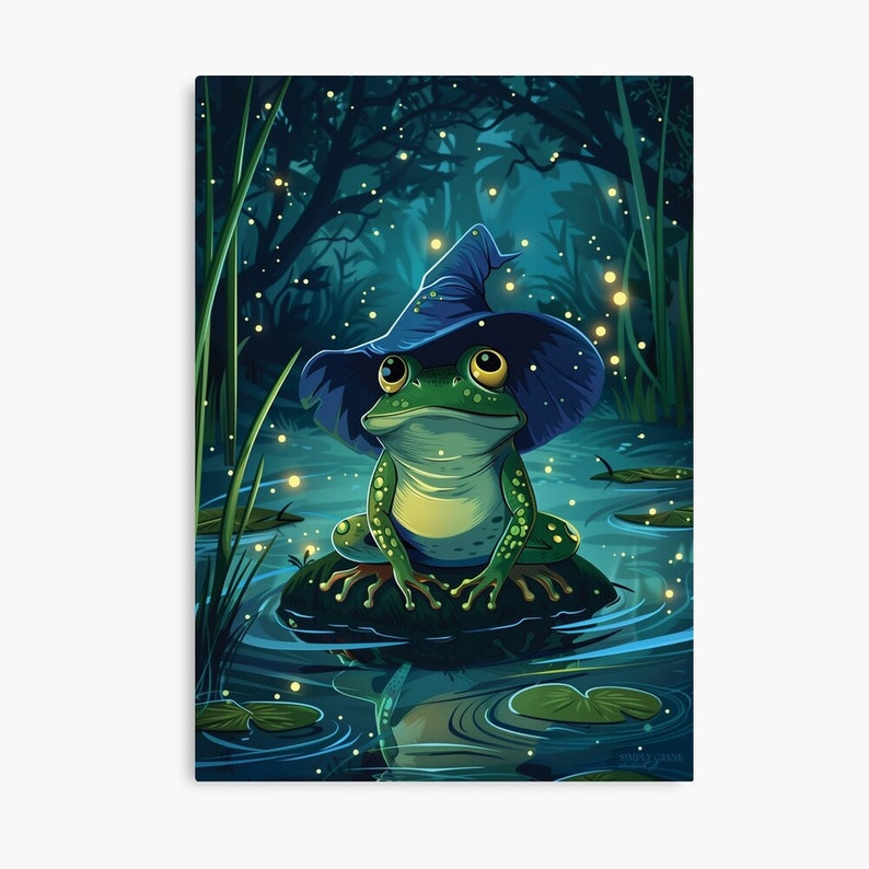 Sorcerer of the Glowing Pond | Wall Art | Printable Decor ...
