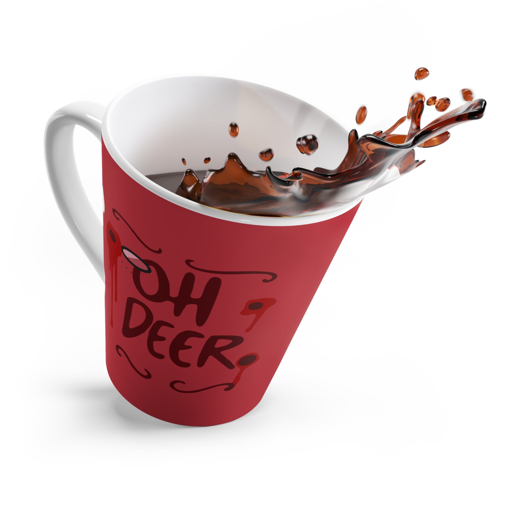 OH DEER! Alastor Latte Mug | Hazbin Hotel | Drinkware | Fan Art - Etsy