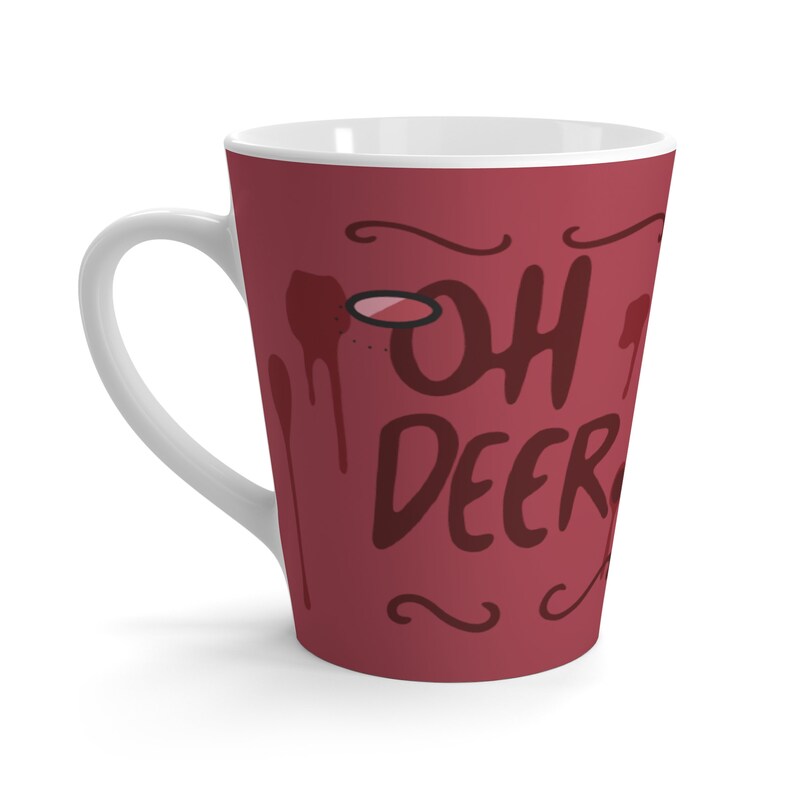 Oh Deer Alastor Latte Mug Hazbin Hotel Helluverse Drinkware Fan Art - Etsy