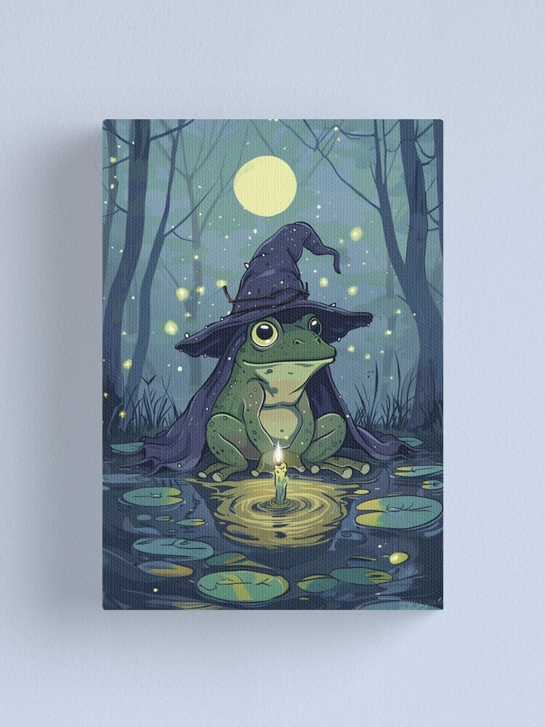 Mystical Frog Sorcerer Wall Art Printable Decor Illustration Digital ...
