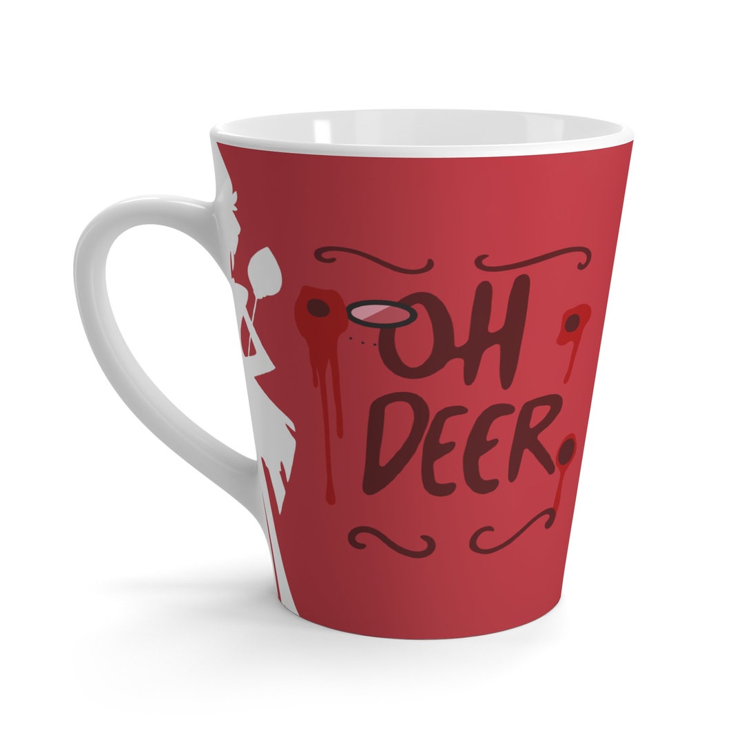OH DEER! Alastor Latte Mug | Hazbin Hotel | Drinkware | Fan Art - Etsy