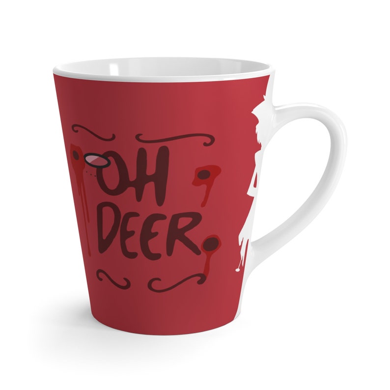 OH DEER! Alastor Latte Mug | Hazbin Hotel | Drinkware | Fan Art - Etsy