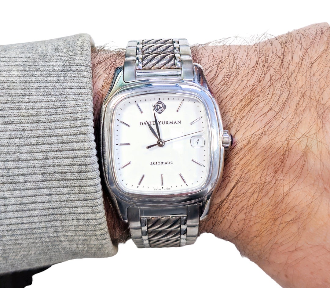 David Yurman Stainless Steel and Silver Automatic Men's Watch T301-LST ...