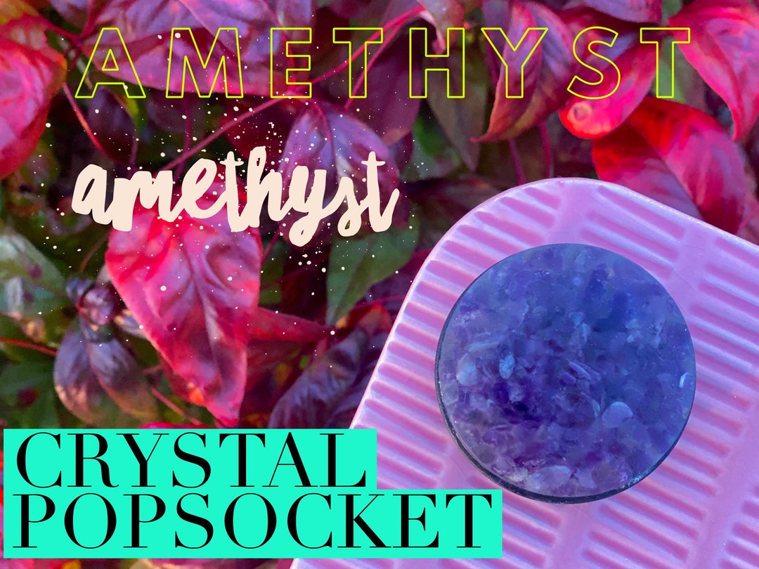 Amethyst Crystal Healing Popsocket PHONE GRIP - Etsy