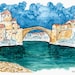 Stari Most Sketch Print, Herzegovina Souvenir, Mostar Art, Large Framed ...