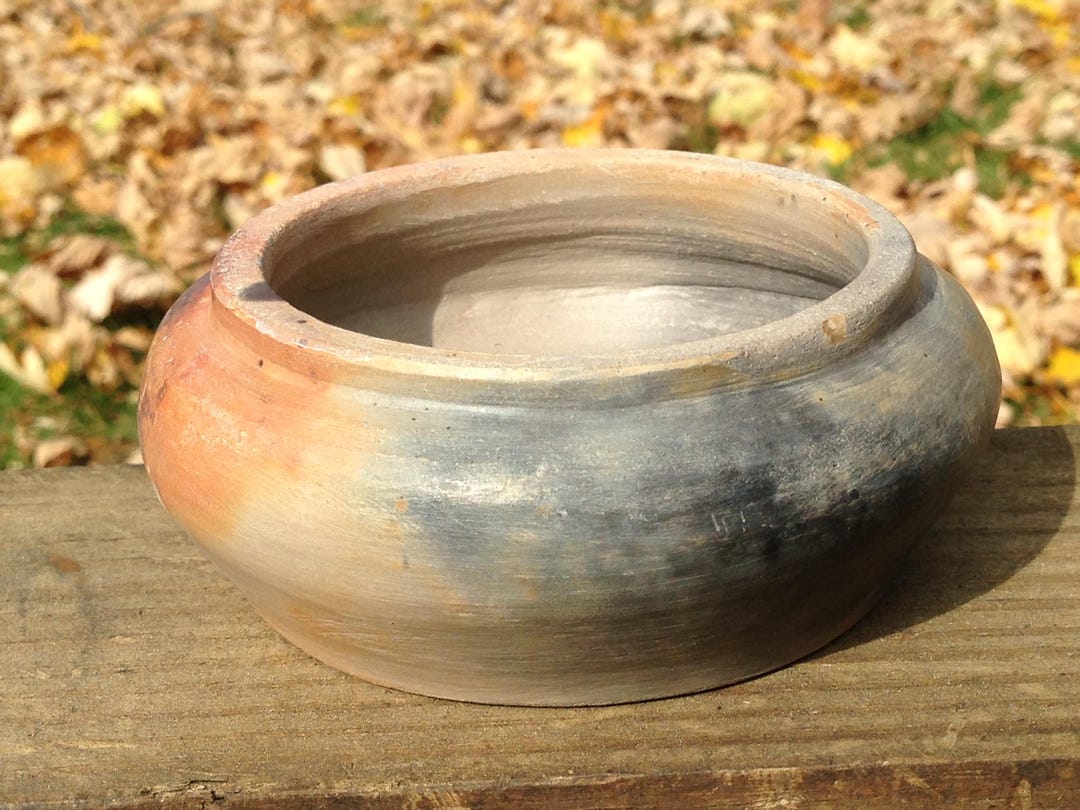 Small Bowl Smoke Fired Wood Fired Primitive Handmade - Etsy