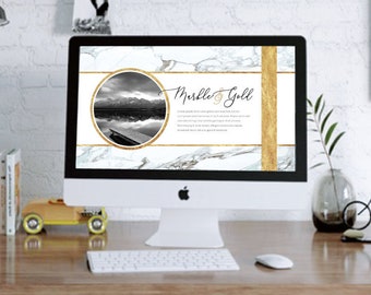 Rose Gold Powerpoint Presentation | Etsy