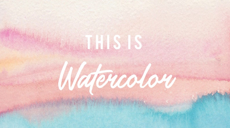 Watercolor - Powerpoint Presentation - Etsy