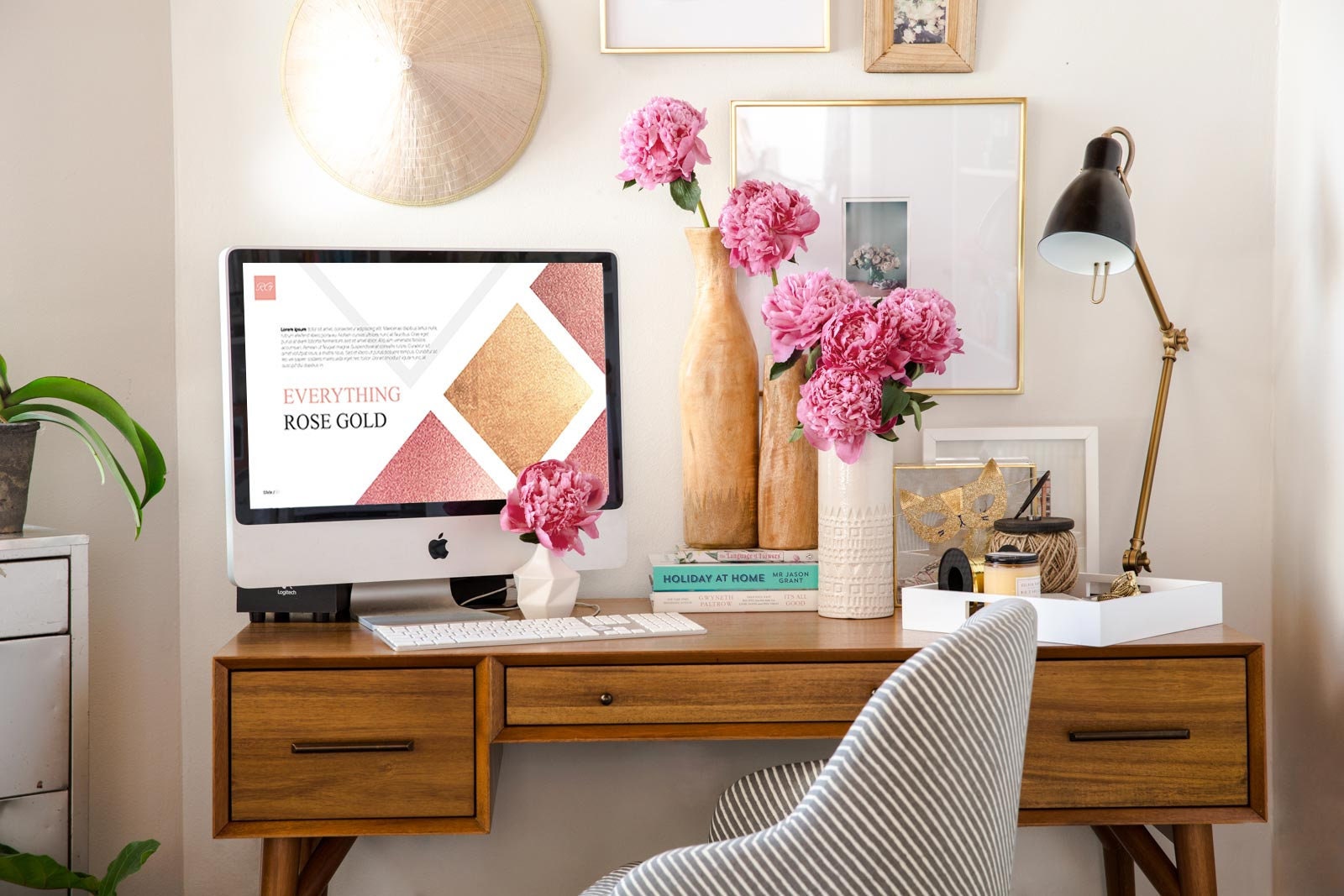 Rose Gold Powerpoint Presentation - Etsy