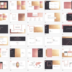 Rose Gold Powerpoint Presentation - Etsy
