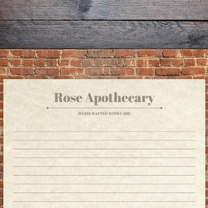Red Bricks - Printable Custom Letterhead / Stationary / Journal ...