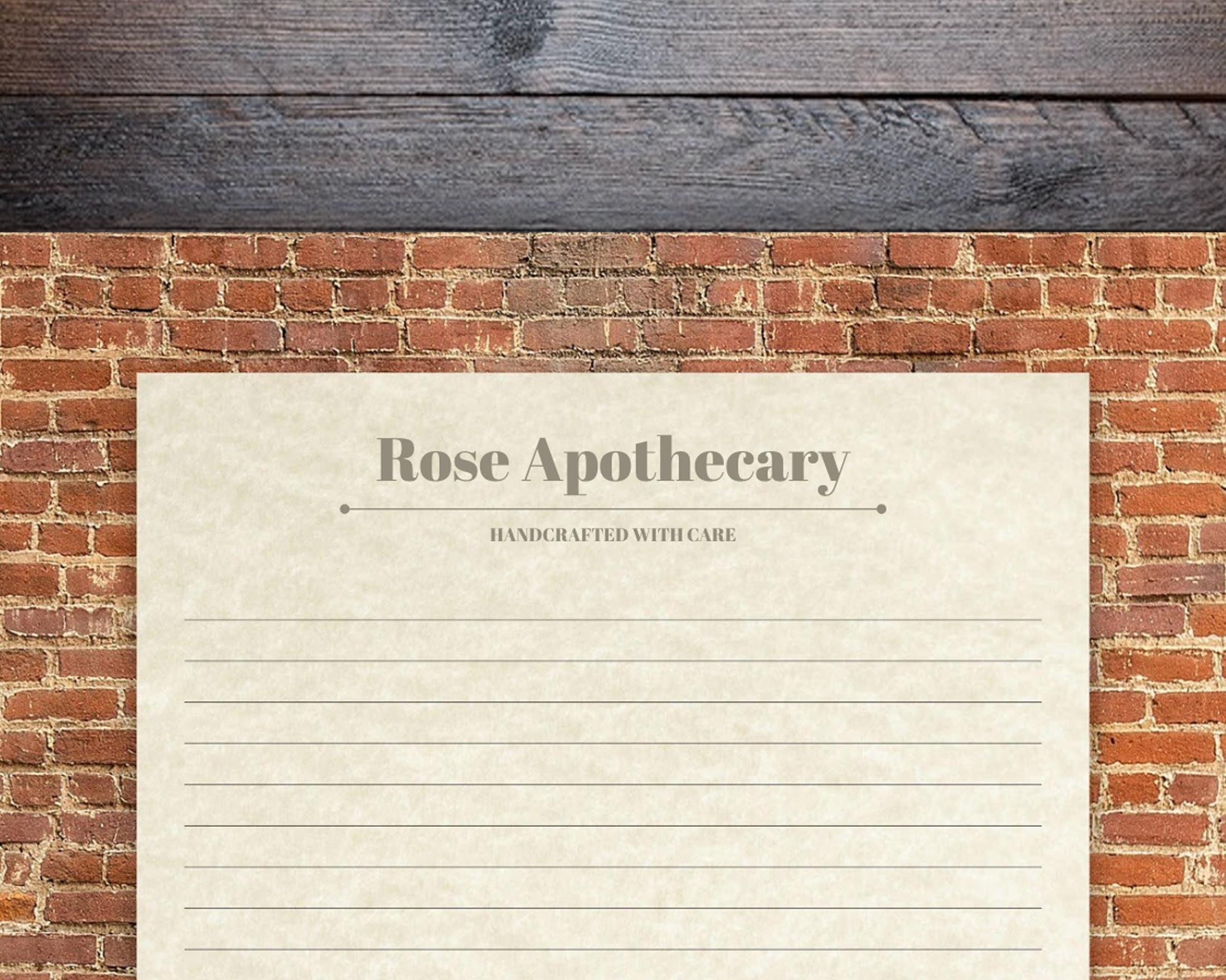 Red Bricks - Printable Custom Letterhead / Stationary / Journal ...