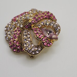 CAROLEE Pink Rose Brooch Simply Stunning Vintage Jewelry Lover Gift ...