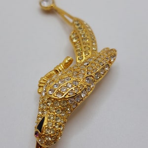 NOLAN MILLER Avalon Bird of Paradise Brooch Diamanté Crystal Jewelry ...