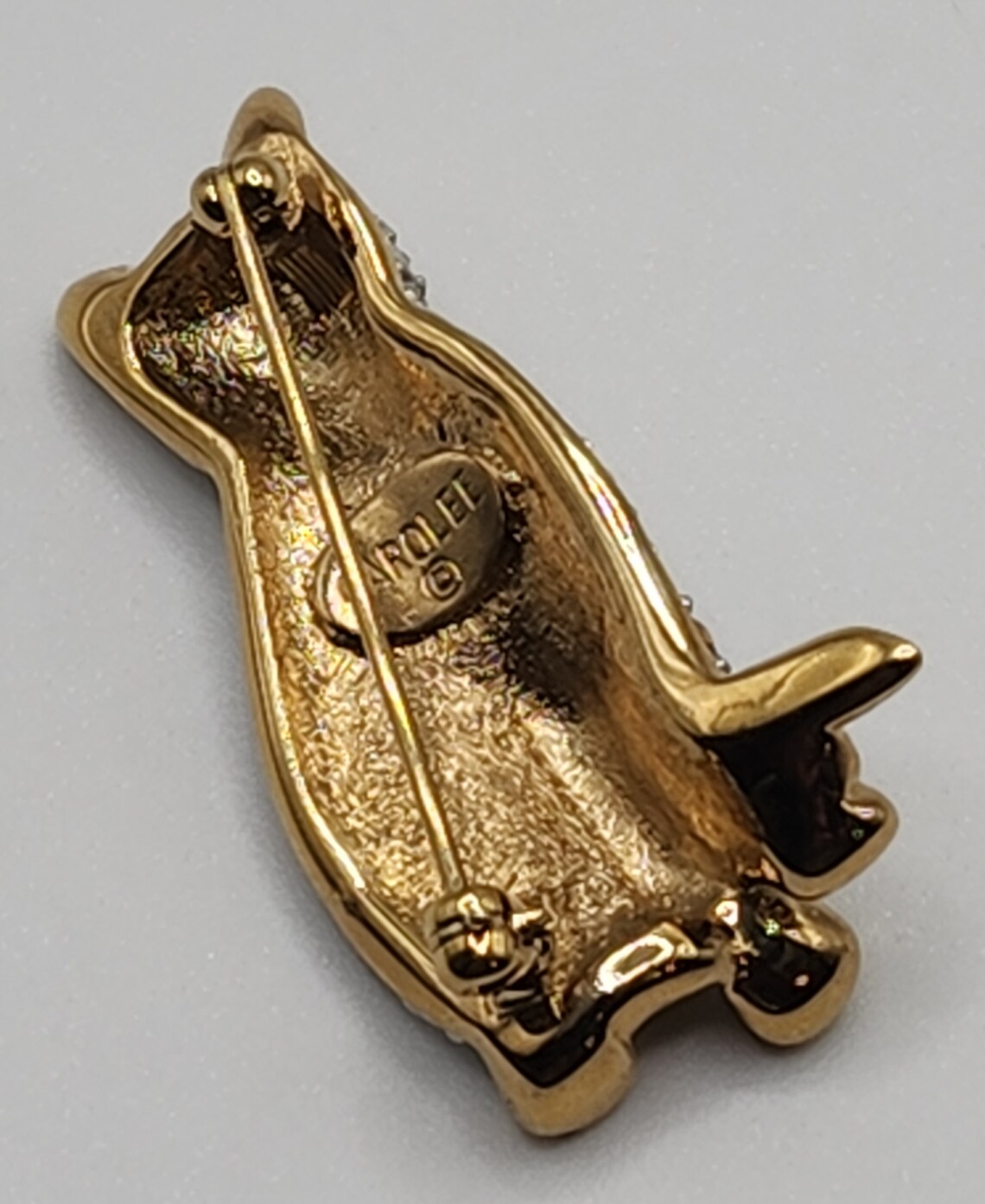 CAROLEE Cat Brooch A Fanciful Feline Diamanté Crystal Cat Lover Gift ...