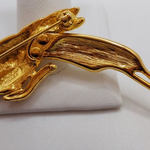 NOLAN MILLER Avalon Bird of Paradise Brooch Diamanté Crystal Jewelry ...