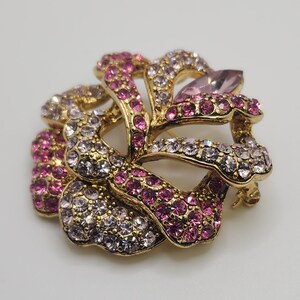 CAROLEE Pink Rose Brooch Simply Stunning Vintage Jewelry Lover Gift ...