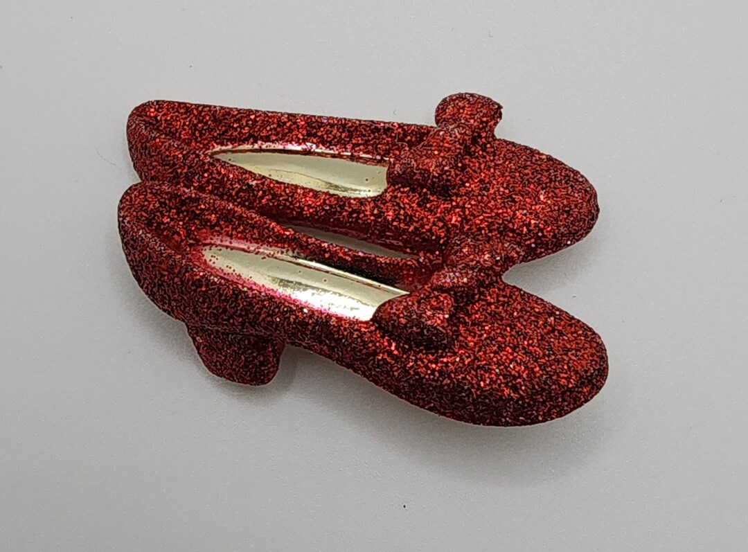 AJC Ruby Red Slippers Brooch Vintage Jewelry Lover Gift Magically Fun ...