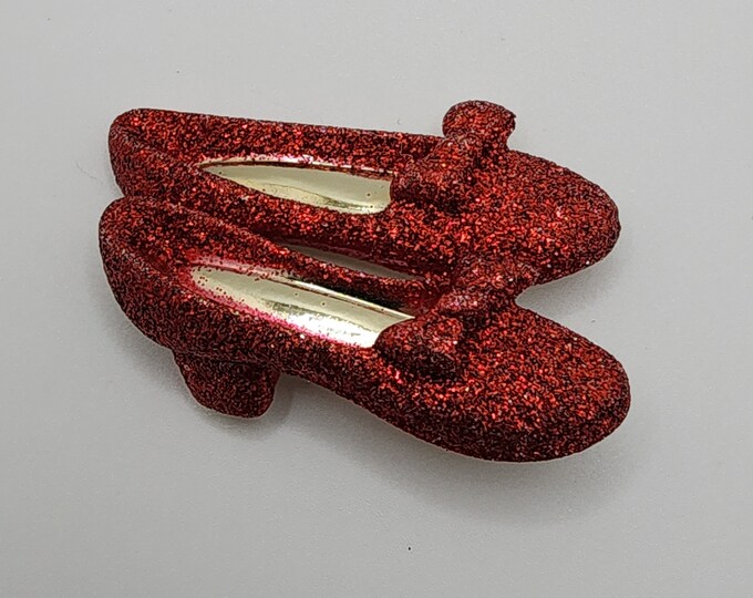 AJC Ruby Red Slippers Brooch Vintage Jewelry Lover Gift Magically Fun ...