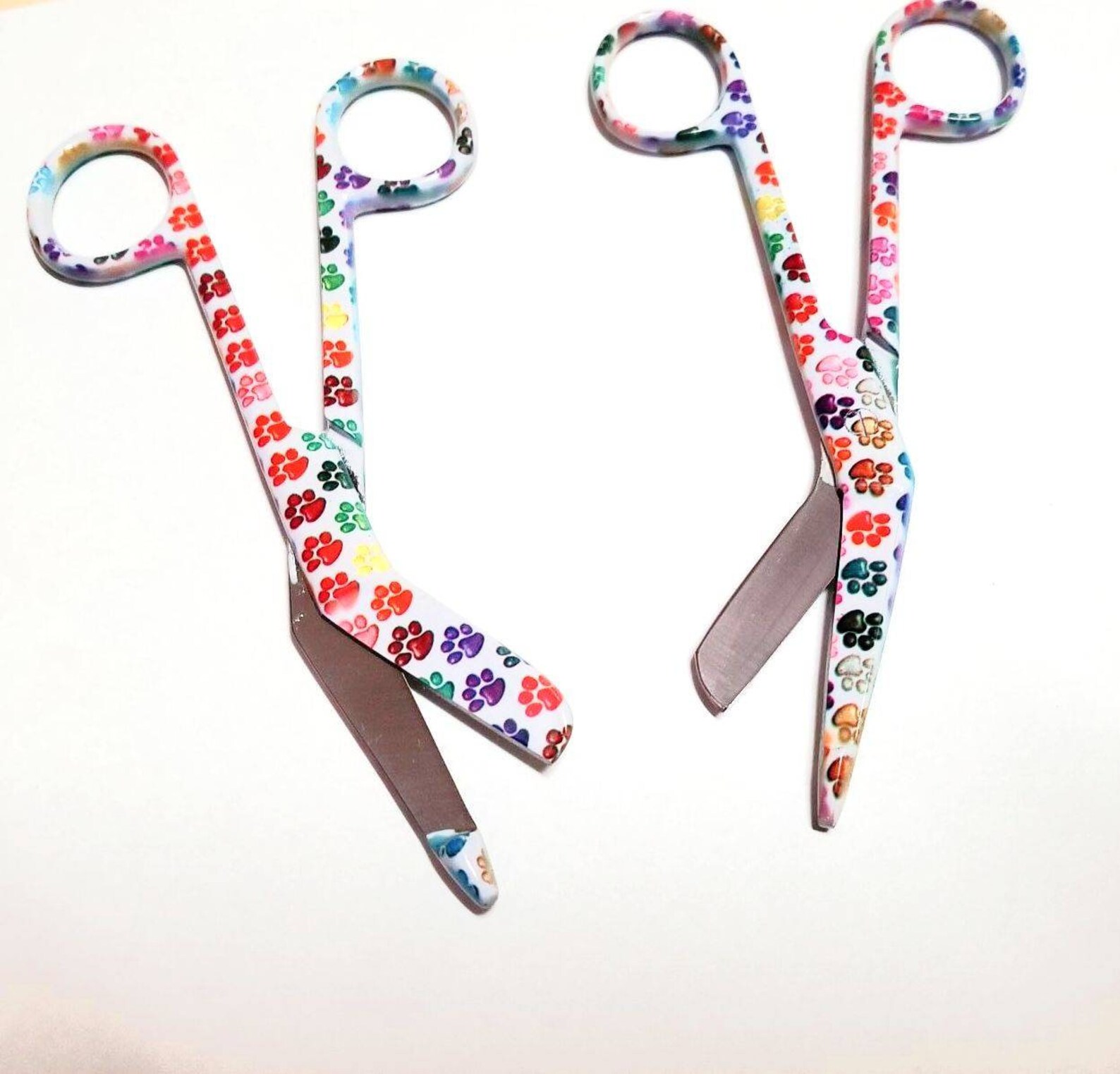 Vet Tech Veterinary Technician Nurse Paw Paper Coated Bandage Scissors ...