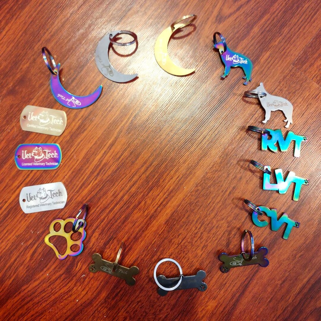 Vet Tech Keychains for Veterinary Technician or Nurses - Etsy