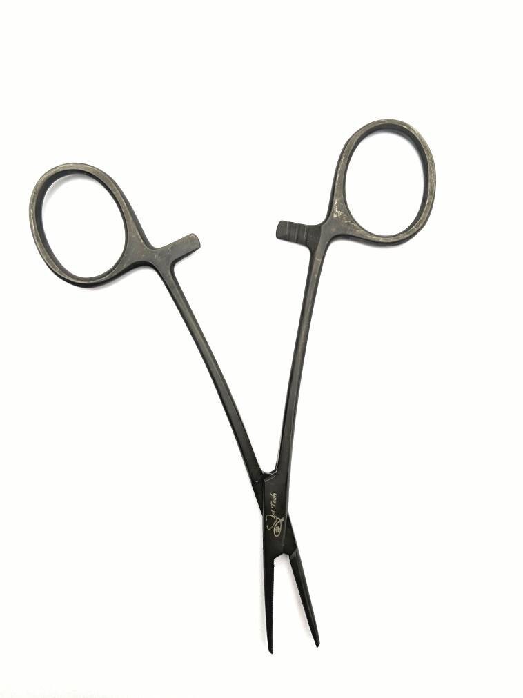 Jet black 5.5 bandage scissors for veterinary technician | Etsy