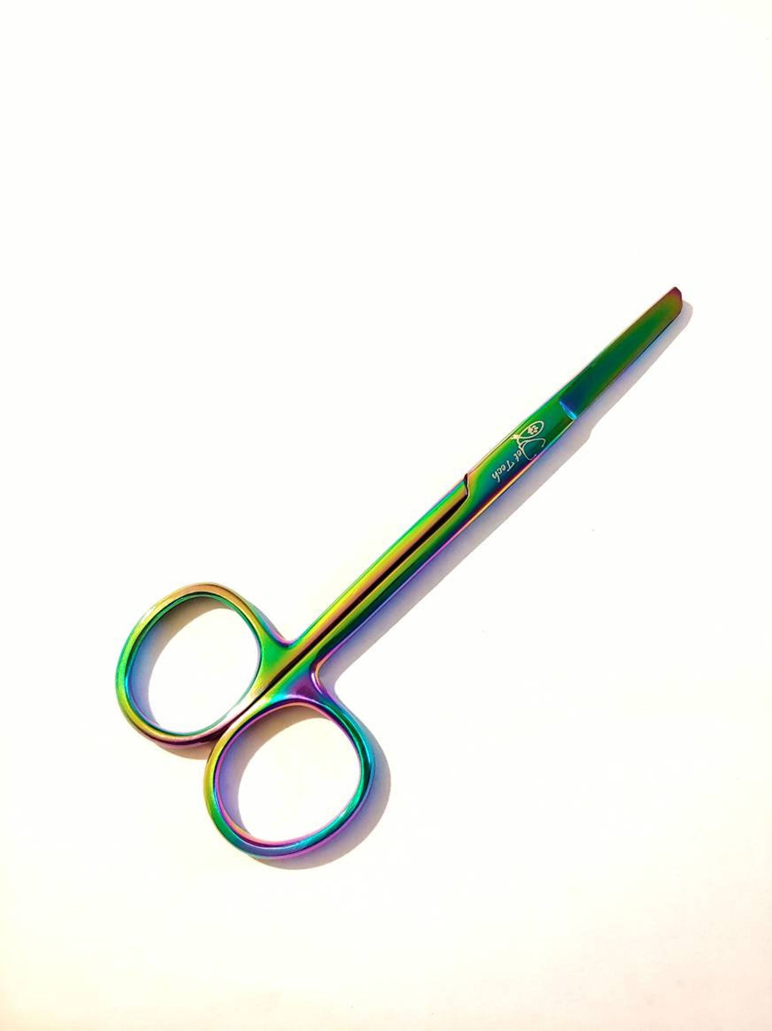 Rainbow titanium treated bandage scissor by vettechstuff for | Etsy