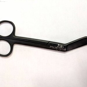 Jet Black 5.5" Bandage Scissors for Veterinary Technician Vet Tech ...