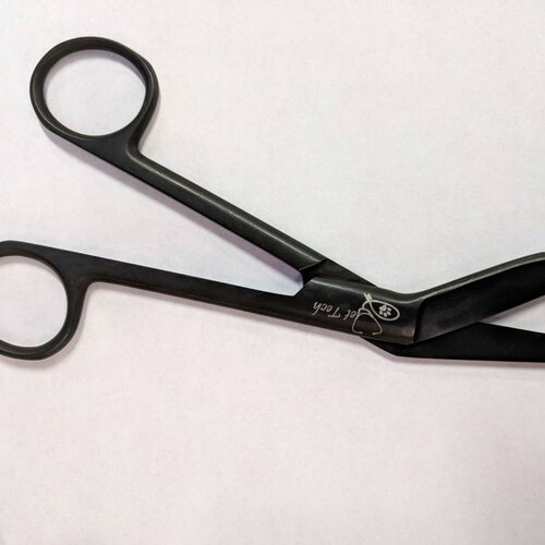 Jet Black 5.5 Bandage Scissors for Veterinary Technician - Etsy