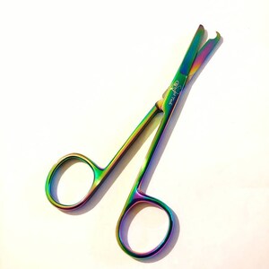 Rainbow Titanium Treated Bandage Scissor by Vettechstuff for Veterinary ...